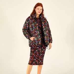 FARM Rio | Jackets & Coats | Farm Rio Embroidered Reversible Puffer ...